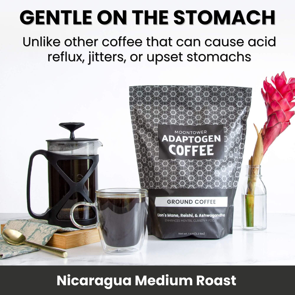 Moontower Adaptogen Mushroom Coffee 35 oz Bag | Moontower Matcha